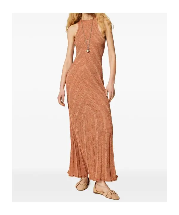 TWINSET Lurex-detail Maxi Dress