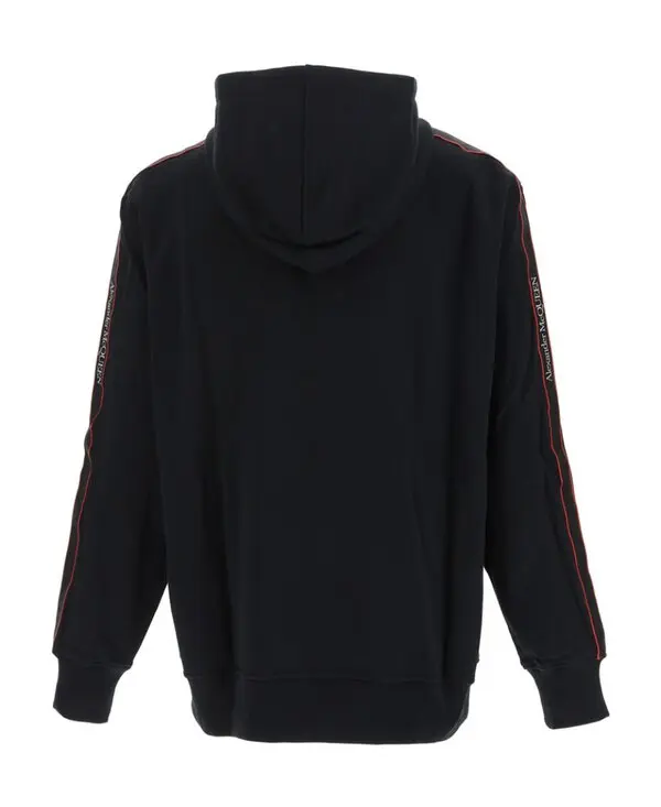 Alexander McQueen Zip Up Hoodie With Logo Straps