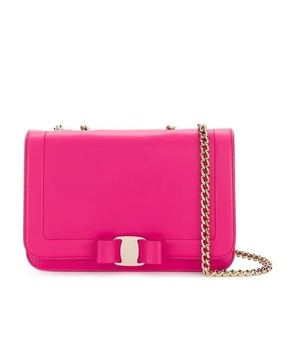 FERRAGAMO Vara Shoulder Bag - Pink