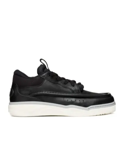 Valentino Garavani Logo Embossed Lace-up Sneakers - Black