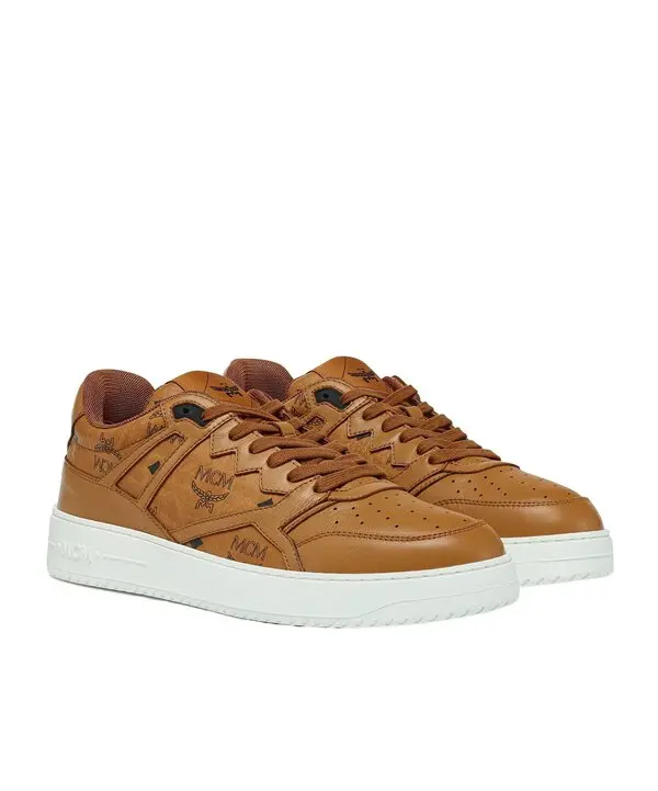 Mcm Neo Derby Visetos Lace-up Sneakers