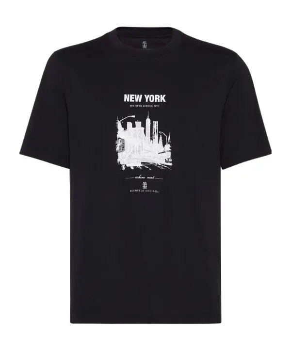 Brunello Cucinelli New York Jersey T-shirt
