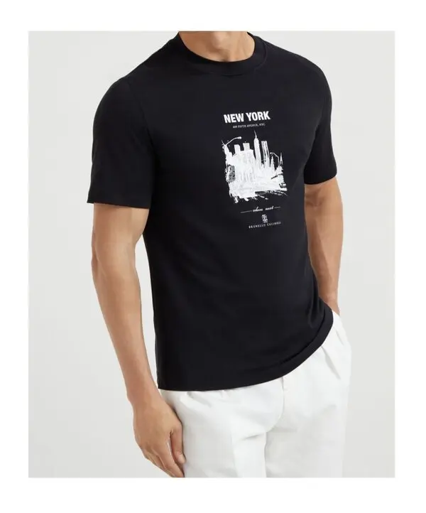 Brunello Cucinelli New York Jersey T-shirt