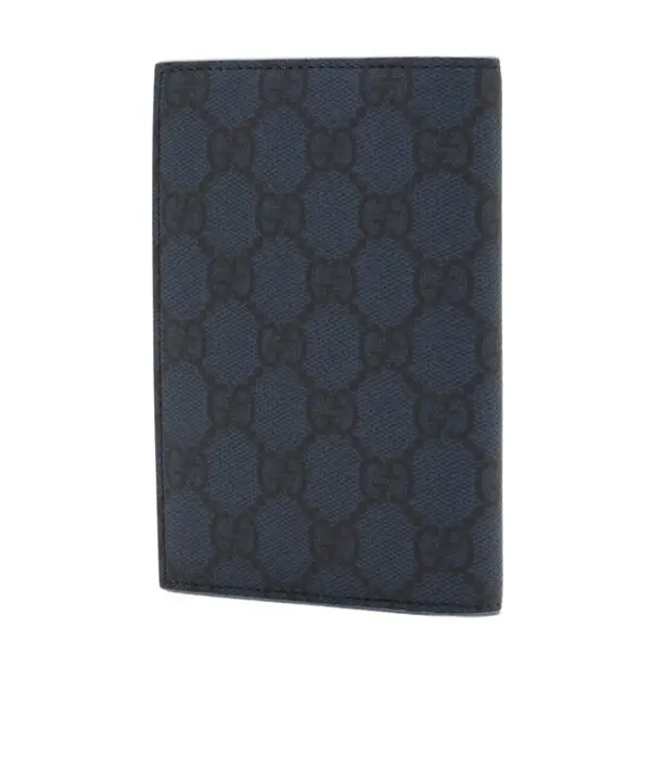 Gucci Blue Interior Gg Passport Case