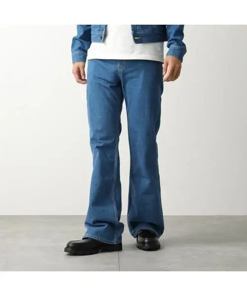 Celine Flared Jeans In Cotton Denim