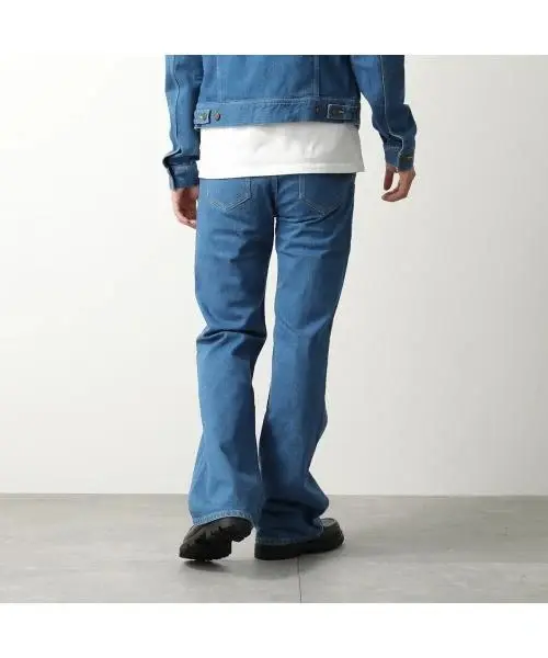 Celine Flared Jeans In Cotton Denim