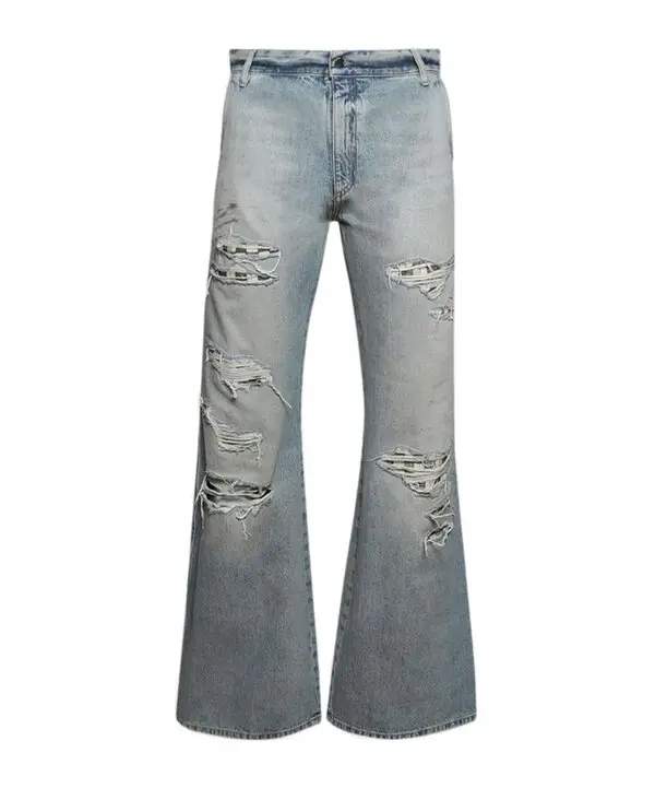 Amiri Distressed Bootcut Jeans - Agedindigo