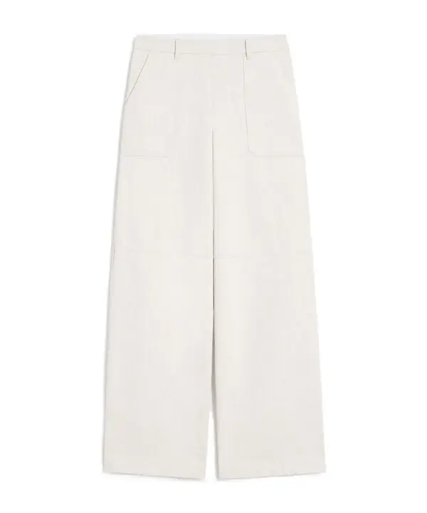 Max Mara Harmony Straight-leg Cargo Pants - Natural