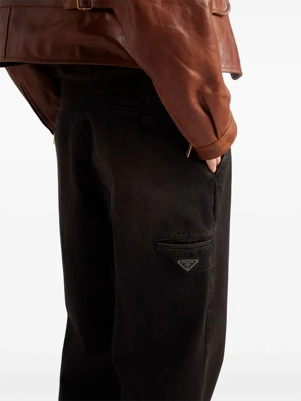 Prada Button Detailed Mid-rise Jeans
