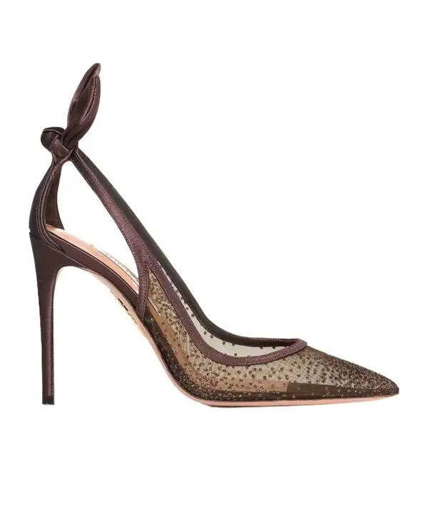 AQUAZZURA Bow Heeled Pumps