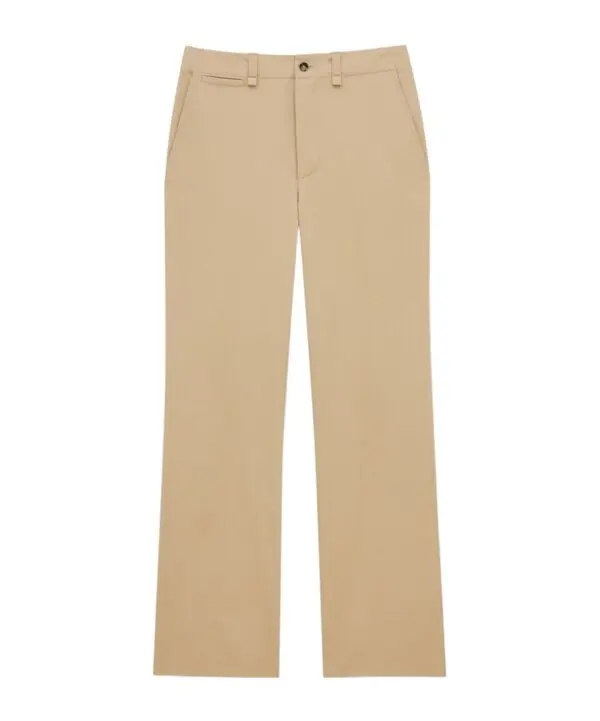 Saint Laurent Mid-rise Tailored Pants - Nude