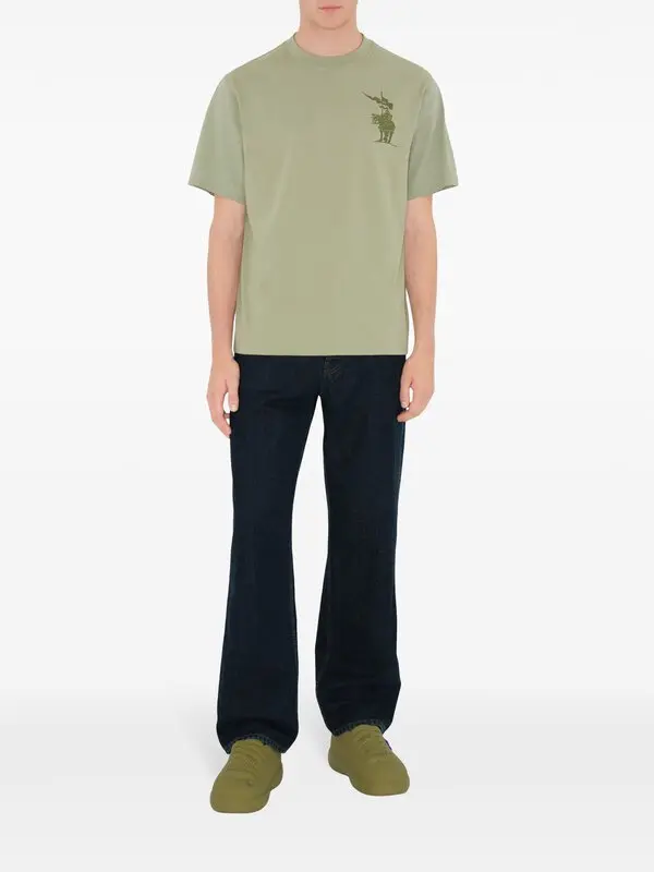 Burberry Polo Ralph Lauren Logo-embroidered Straight Hem Polo Shirt