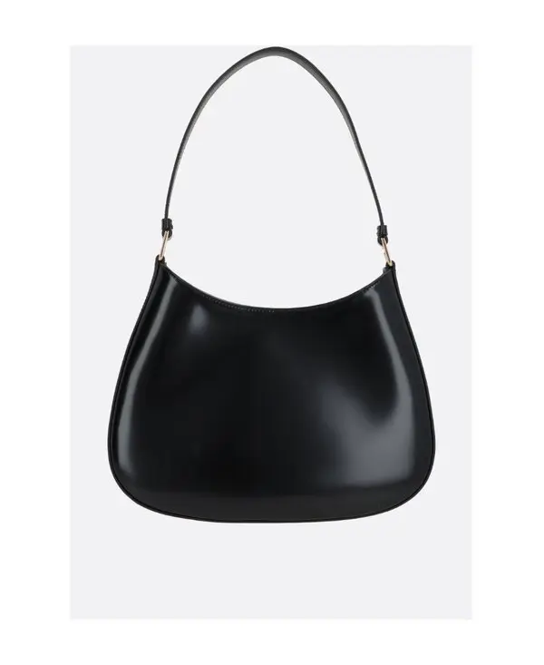 Prada Cleo Embossed-detail Shoulder Bag - Black