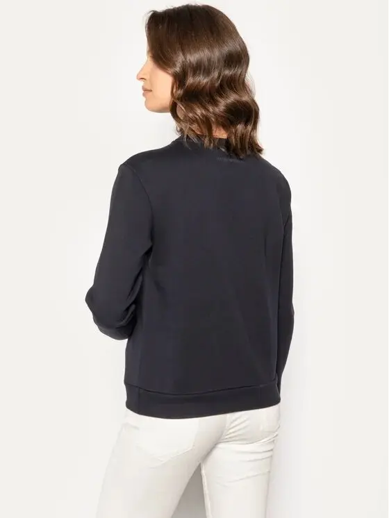 Emporio Armani Long Sleeve Crewneck Sweater - Black