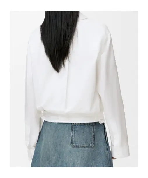 Loewe Draped Long-sleeved Shirt - White