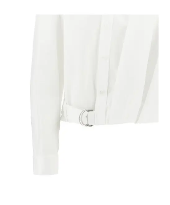 Loewe Draped Long-sleeved Shirt - White