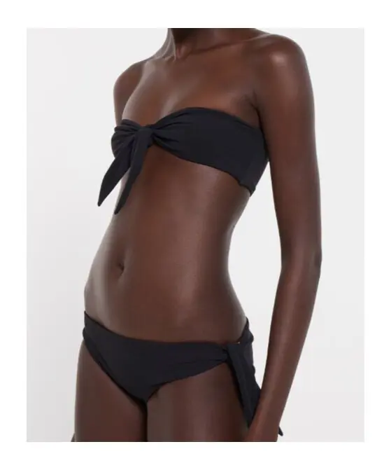 Gucci Sparkling Jersey Bikini With Embroidery And Knot Detail