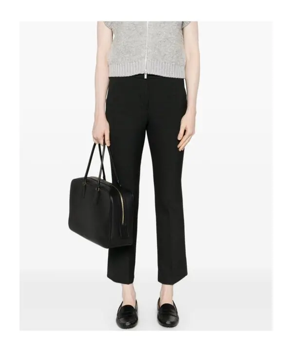 Peserico High Waisted Tailored Trousers - Black