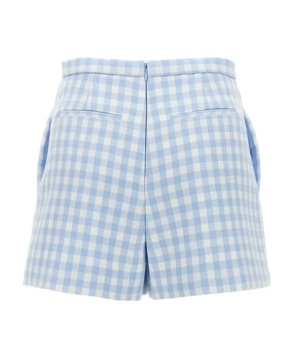 Red Valentino Gingham Checks Shorts