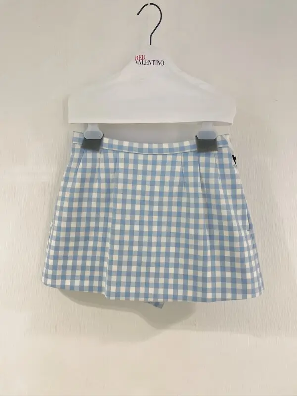 Red Valentino Gingham Checks Shorts