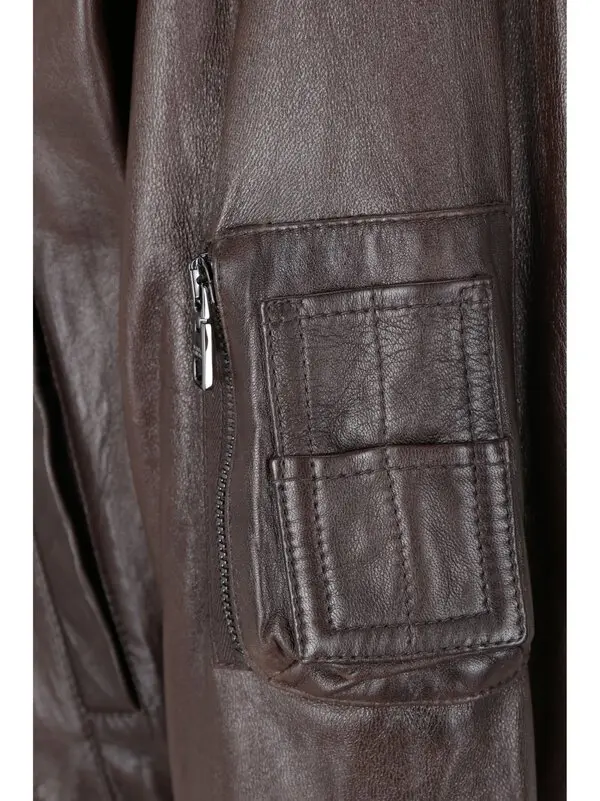 Dolce & Gabbana Leather Bomber Jacket