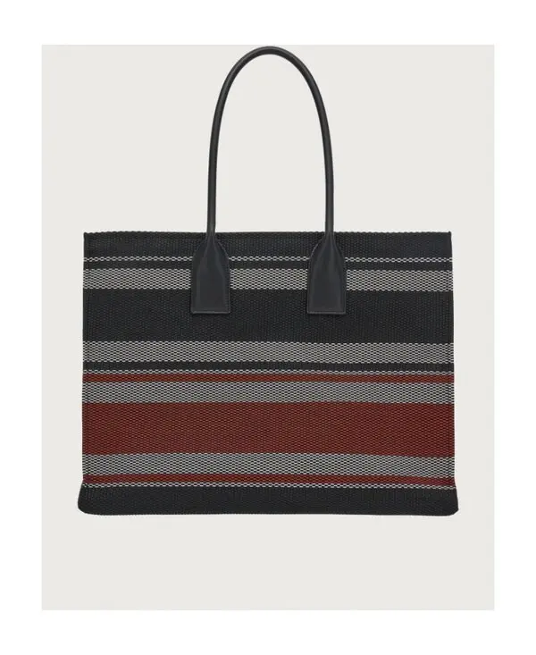 FERRAGAMO Logo Jacquard Signature Tote Bag