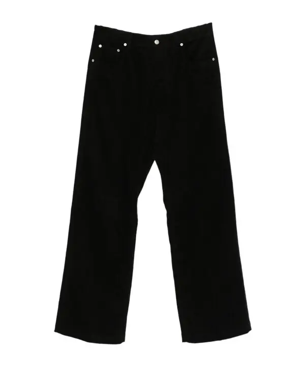 Rick Owens Corduroy Mid-rise Trousers - Black