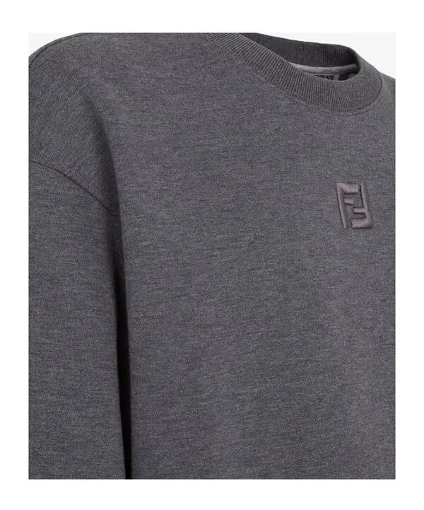 Fendi Ff Embroidered Crewneck Sweatshirt