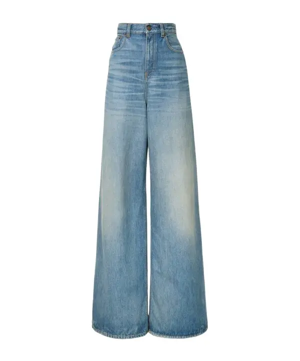 Chloé High-waisted Wide-leg Jeans - Dream Blue