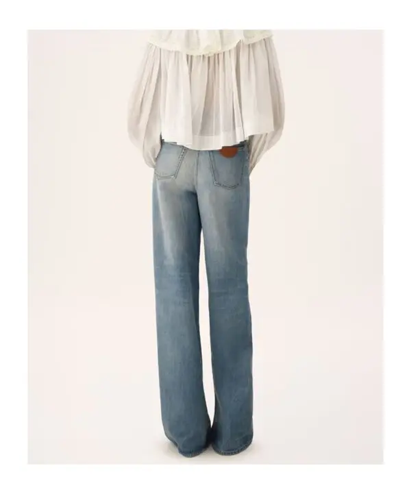 Chloé High-waisted Wide-leg Jeans - Dream Blue