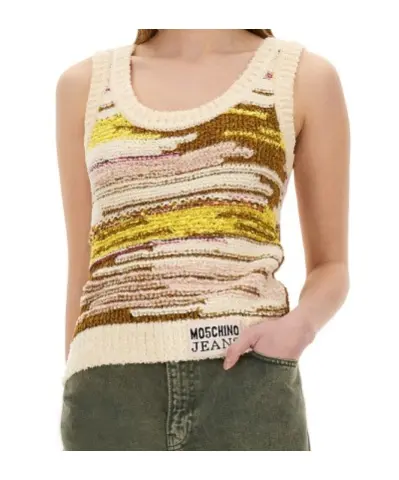Moschino Crew Neck Knitted Vest