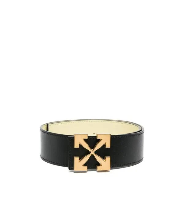 Off-White Arrow Leather Belt - Black