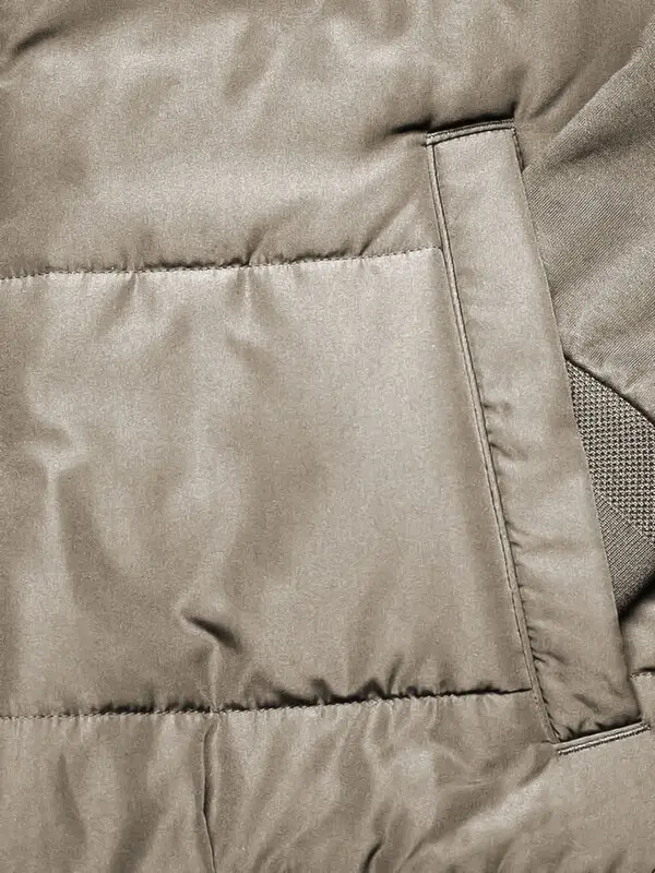 Hugo Boss Quilted Bomber Jacket - Light Brown