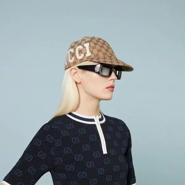 Gucci Monogrammed Baseball Cap With Number Patch