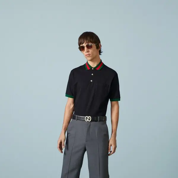 Gucci Stretch Piquet Polo Shirt