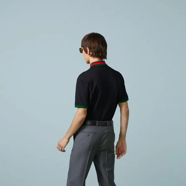 Gucci Stretch Piquet Polo Shirt