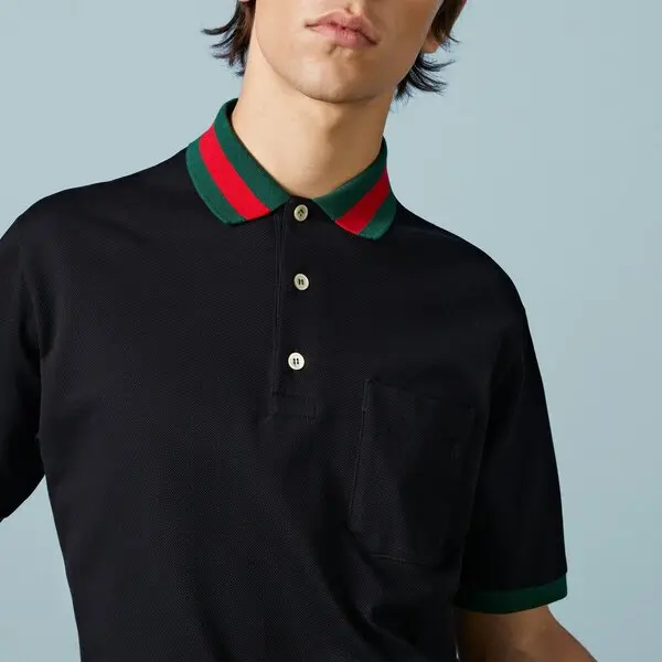 Gucci Stretch Piquet Polo Shirt
