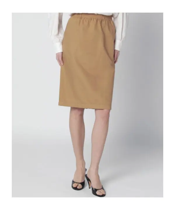 Chloé Midi Pencil Skirt With Logo Detail