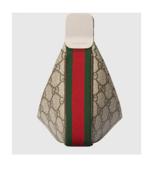 Gucci Mini Gg Supreme Attache Zipped Shoulder Bag - Nude
