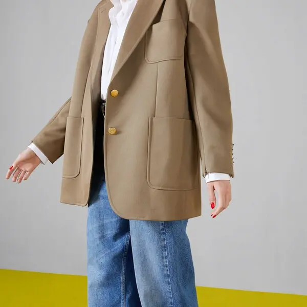 Gucci Single-breasted Blazer With Embroidered Detailing