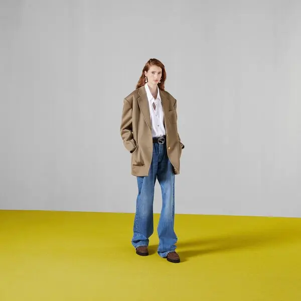 Gucci Single-breasted Blazer With Embroidered Detailing