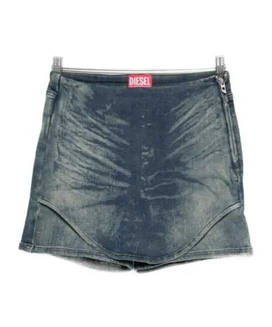 DIESEL® Acid-wash Denim Shorts - Gray