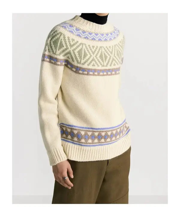 Dior Cd Diamond Jacquard Knit Sweater