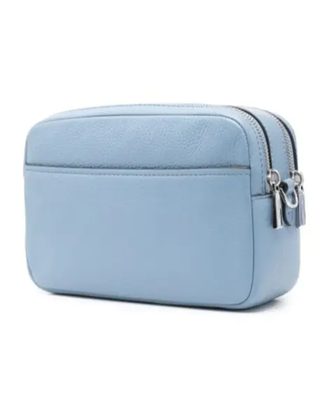 Michael Kors Bryant Medium Pebbled Camera Crossbody Bag - Blue