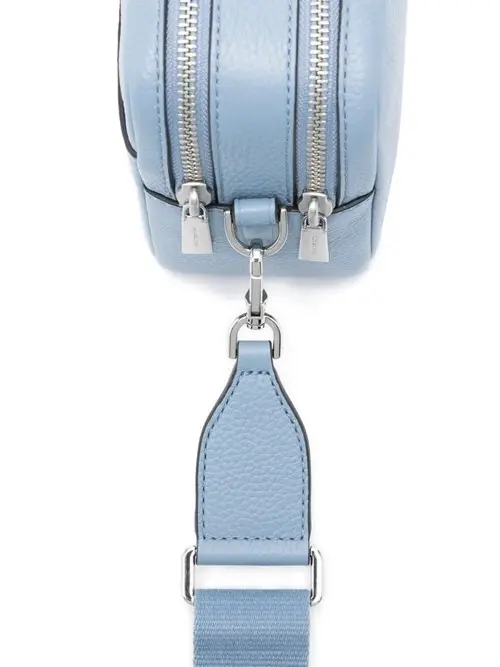 Michael Kors Bryant Medium Pebbled Camera Crossbody Bag - Blue