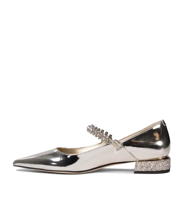 JIMMY CHOO Bing Embellished Flat Mary Jane Shoes