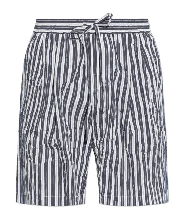 Dolce & Gabbana Striped Bermuda Shorts - Gray