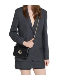 Gucci Logo Plaque Quilted Clutch Bag