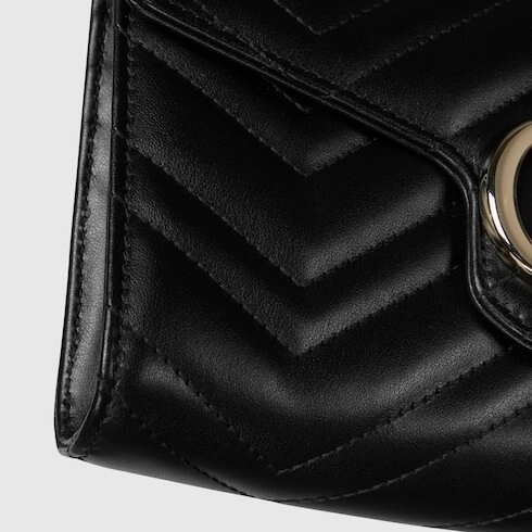 Gucci Logo Plaque Quilted Clutch Bag