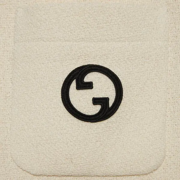 Gucci Retro Logo Patch Trousers - Nude